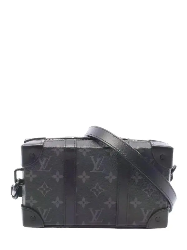 LOUIS VUITTON 2010-2026 Monogram Eclipse Soft Trunk Wallet Crossbody Bag - Black