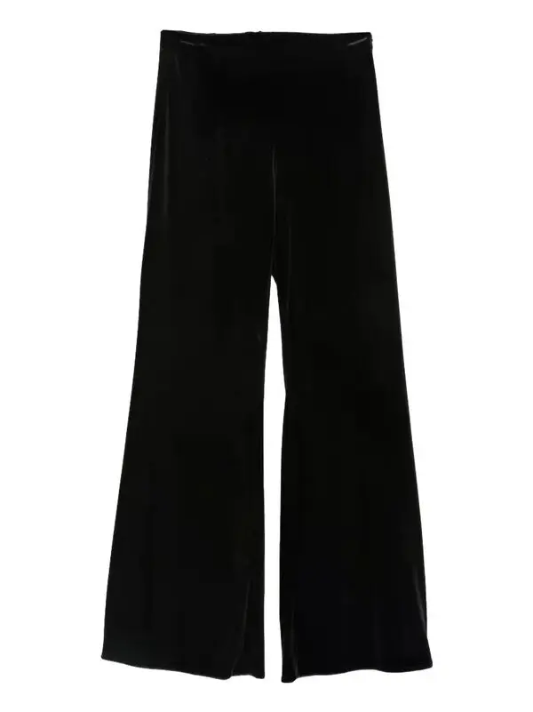CENERE GB Velvet Flared Trousers - Black