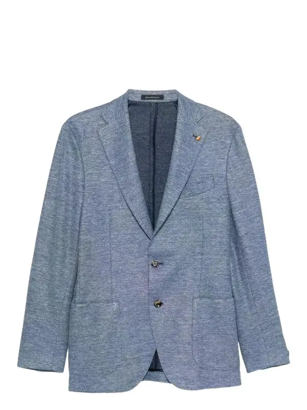 LATORRE Notch-lapel Single-breasted Blazer - Blue