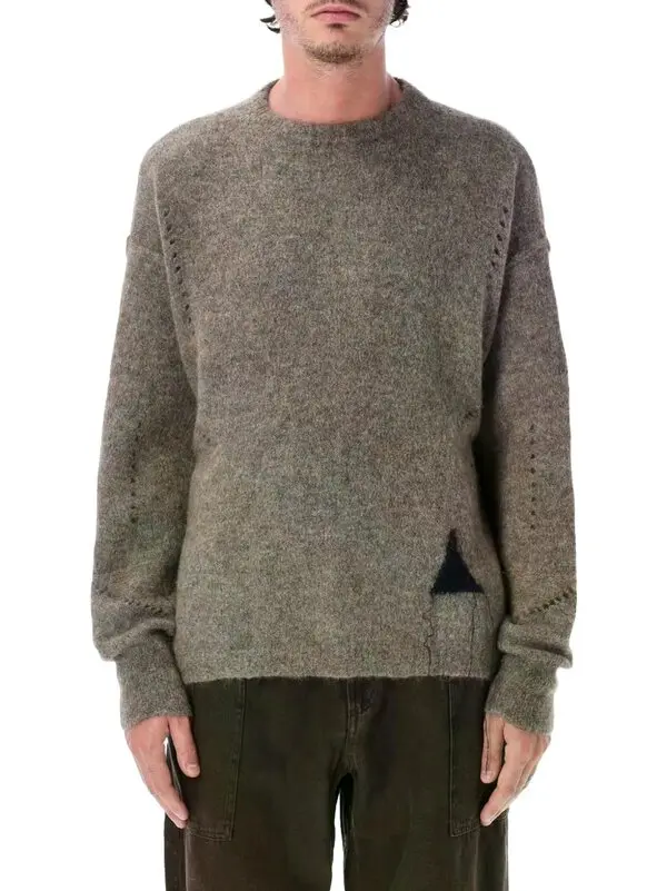 ROA Logo-patch Sweater - Brown