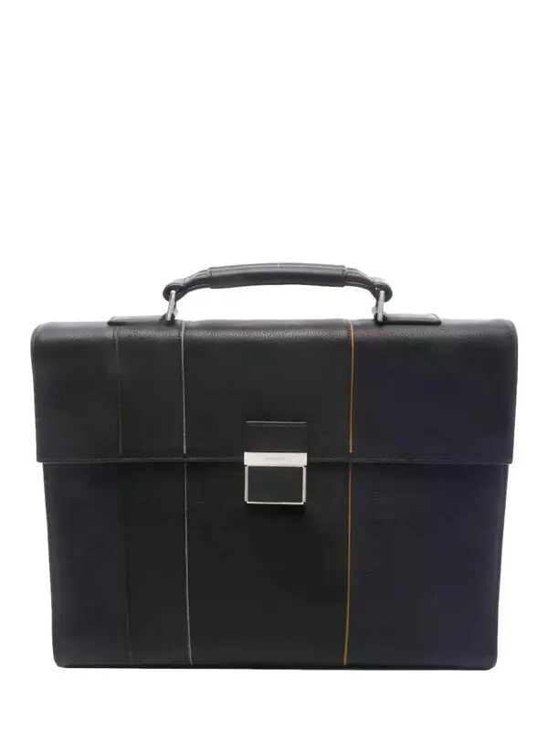 Dior 2010-2026 Leather Briefcase Business Bag - Black