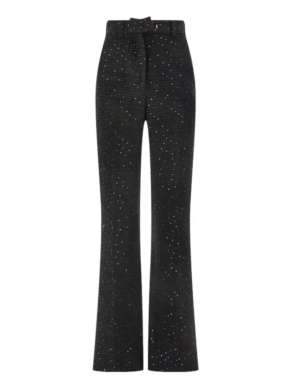 Redemption Sequin-embellished Trousers - Black