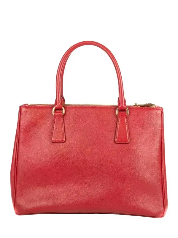 Prada Galleria Double-zip Tote Bag - Scarlet