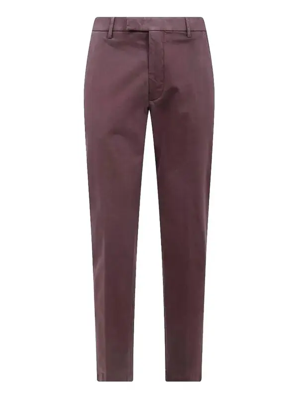 MICHAEL COAL Cotton Chino Trousers - Red