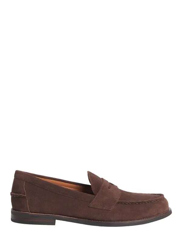 Polo Ralph Lauren Suede Alston Penny Loafers - Brown