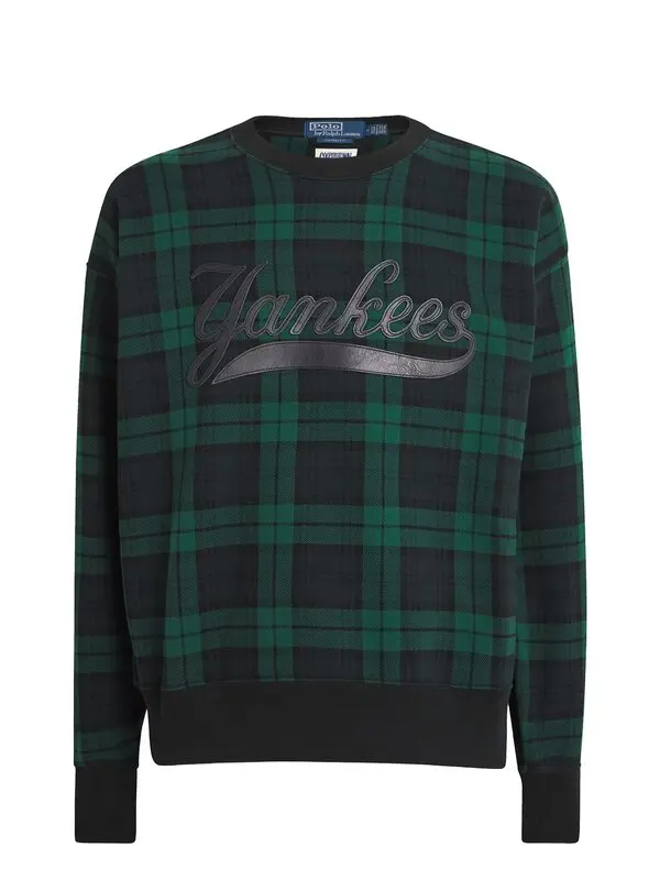 Polo Ralph Lauren X Yankees Check Logo Sweatshirt - Black