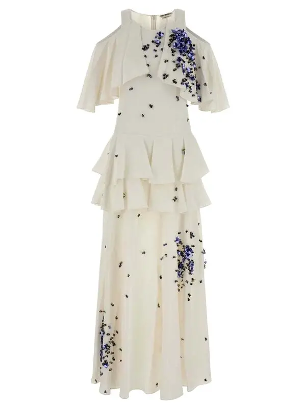 J.W.ANDERSON Short-sleeved Dress - Ivory