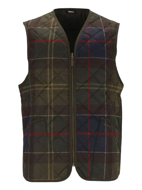 Barbour Icons Collection Tartan Boston Quilted Liner Gilet - Black