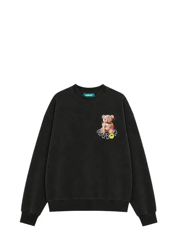 BARROW Pattern-printed Crewneck Sweatshirt - Black