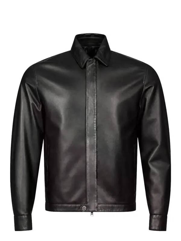 Tagliatore Jaxon Leather Jacket - Black