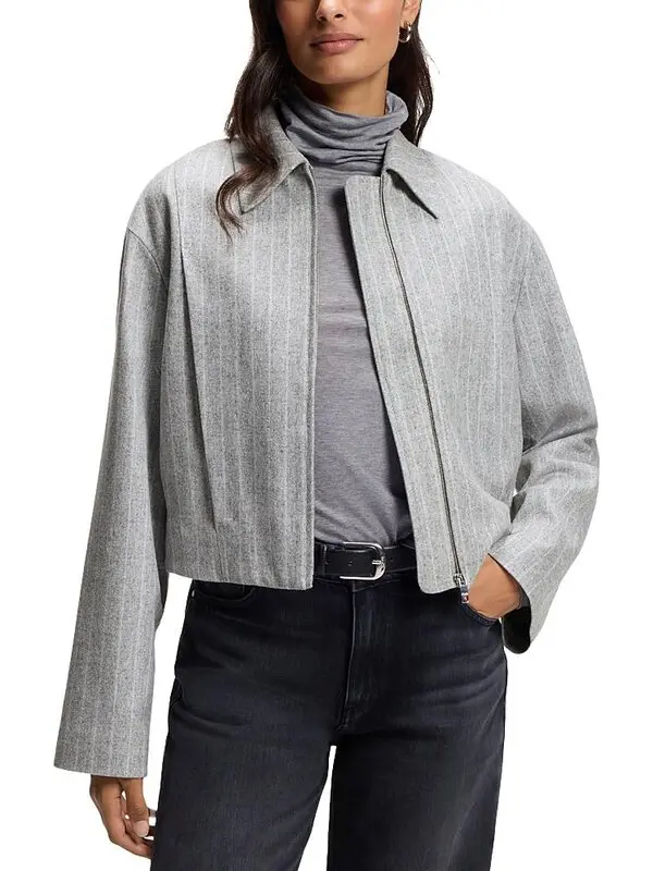 Hugo Boss Jossini Cropped Bomber Jacket - Open Misc