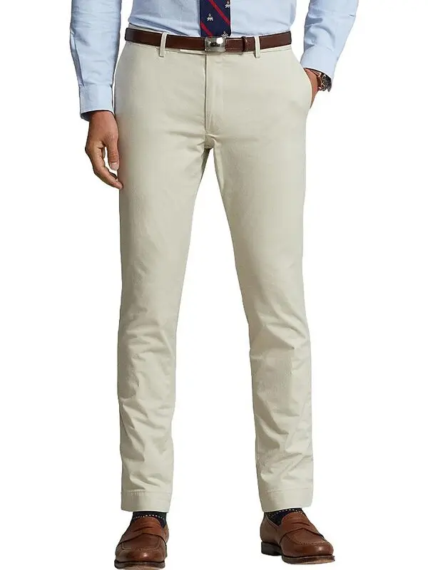 Polo Ralph Lauren Greenwich Slim Fit Stretch Chino Pants - Basic Sand