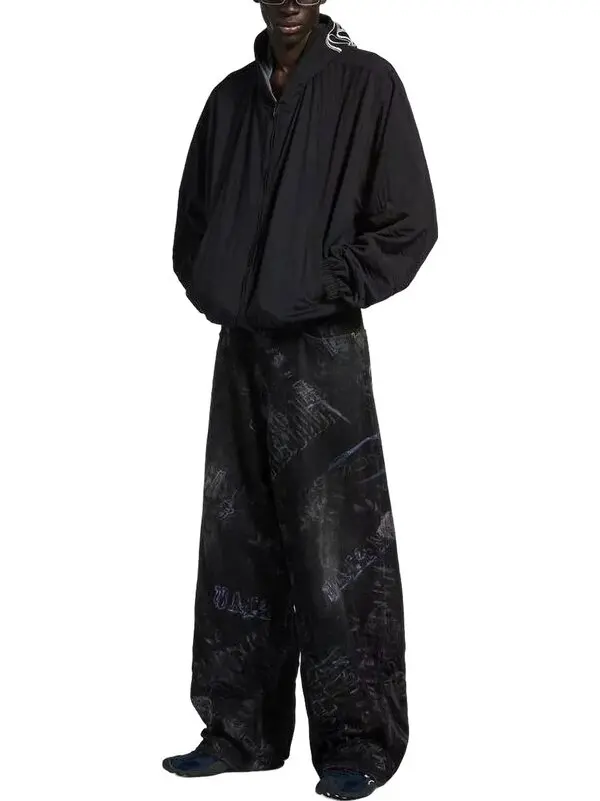 Balenciaga Minimal Baggy Trousers - Black