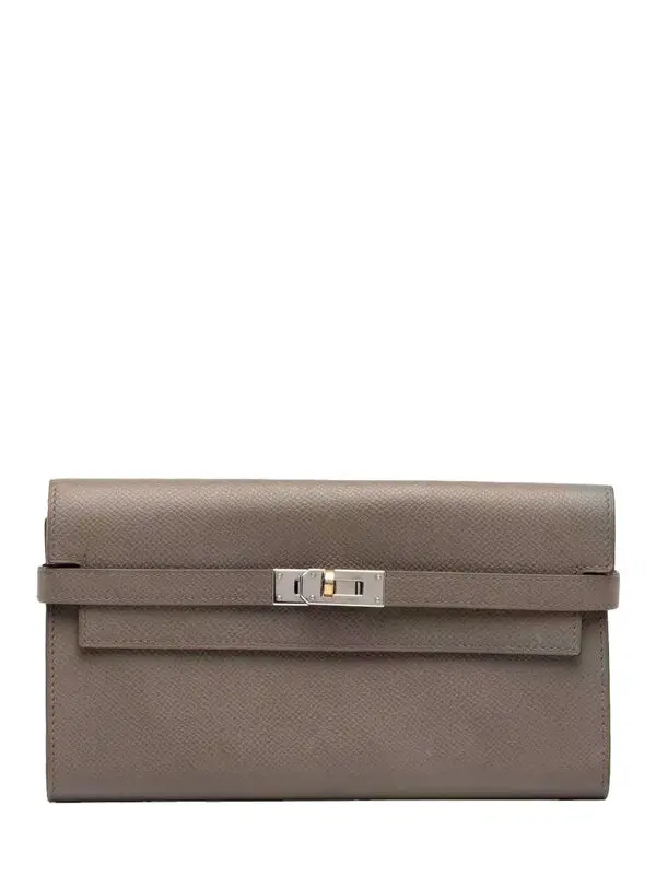 Hermès 2019 Epsom Kelly Wallet Long Wallets - Brown
