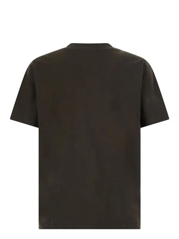 NN.07 Fabric Adam Emb T-shirt With Regular Fit - Brown