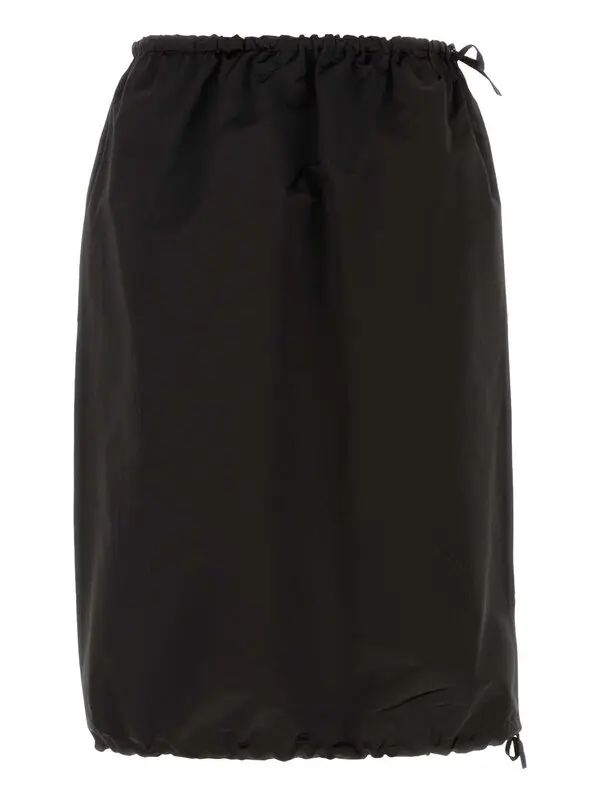 Prada Duchesse Silk Skirt - Black