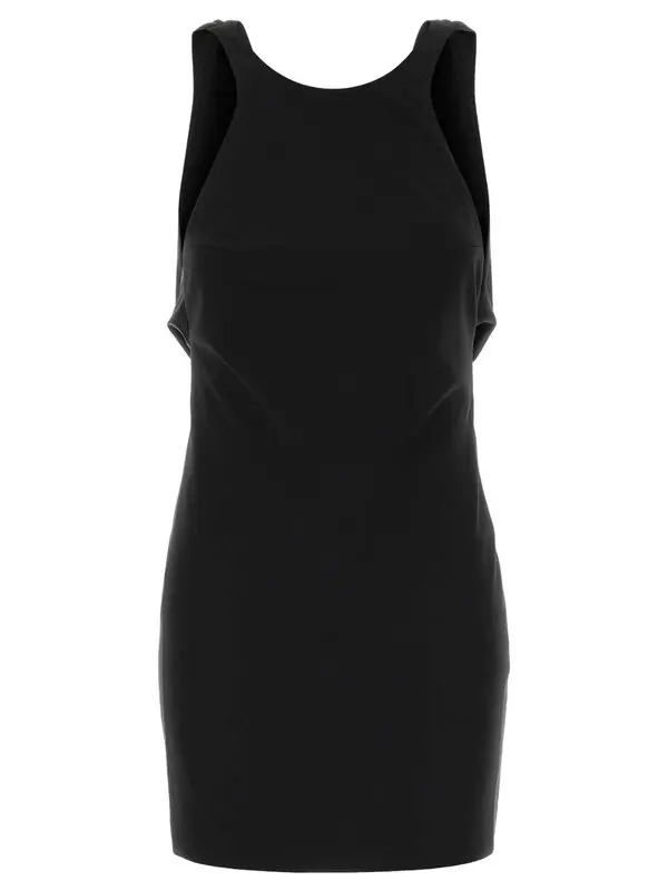 Andamane Stretch Gabardine Mini Dress - Black