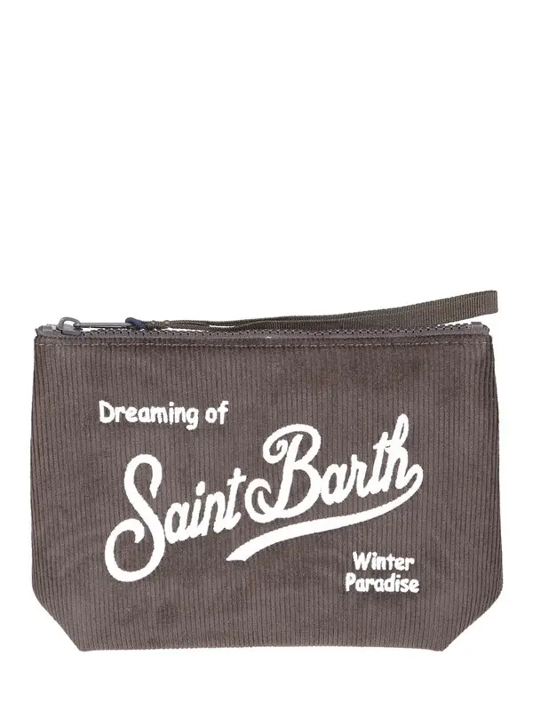 MC2 SAINT BARTH Mini Corduroy Pochette With Micro Details - Multicolor