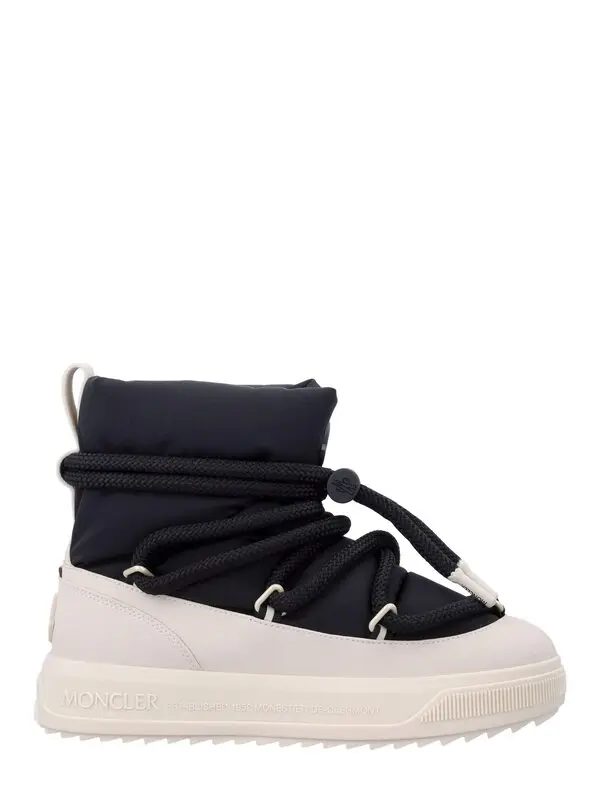 Moncler Lace-up Winter Boots - Nero