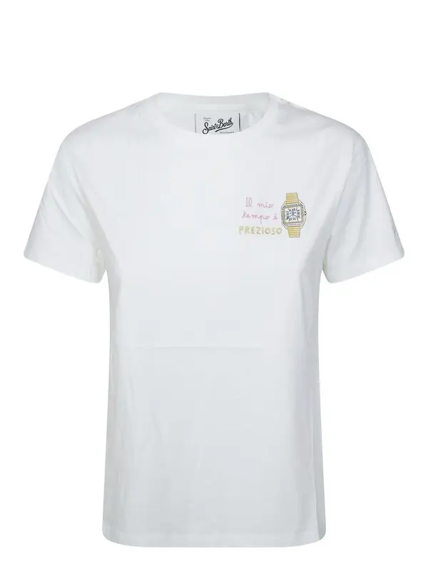 MC2 SAINT BARTH Emilie Cotton Crew Neck T-shirt - Multicolor