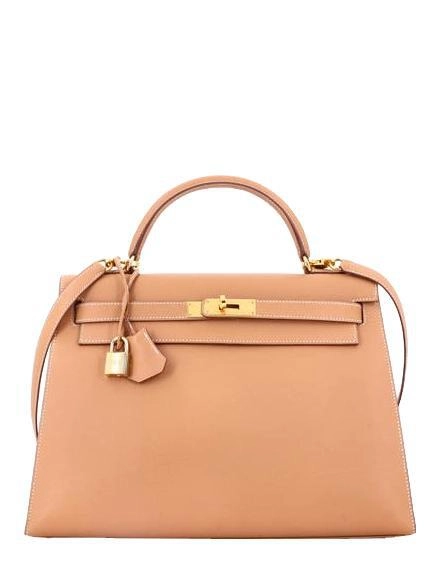 Hermès Kelly Handbag Brown Courchevel With Gold Hardware 32 - White