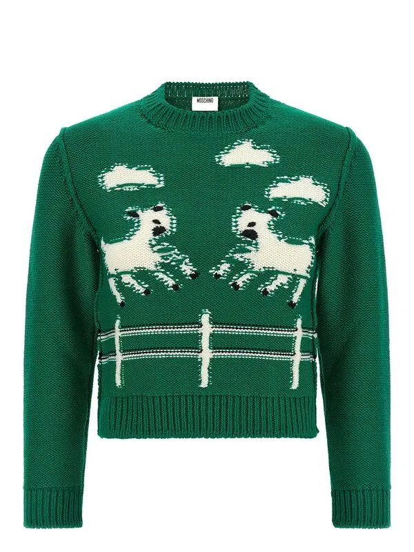 Moschino Extrafine Wool Sweater - Green