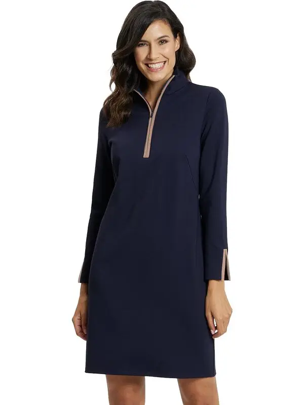 Jude Connally Anna Dress Jude Ponte - Dark Navy Camel / Regular