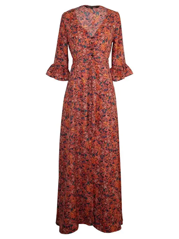 JENNAFER GRACE Prairie Flora Dressing Gown - Pink