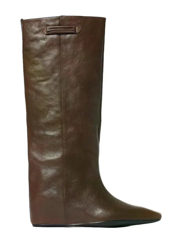PALOMA BARCELO Judith Leather Boots - Brown