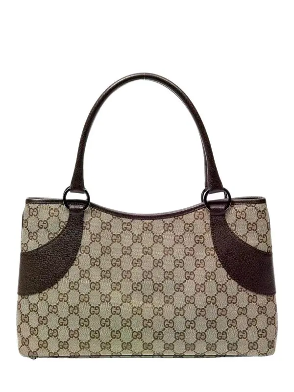 Gucci Gg Monogram Jacquard Handbag - Neutrals