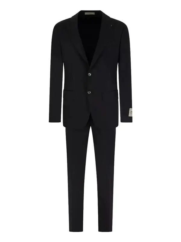 Corneliani Single-breasted Suit - Black