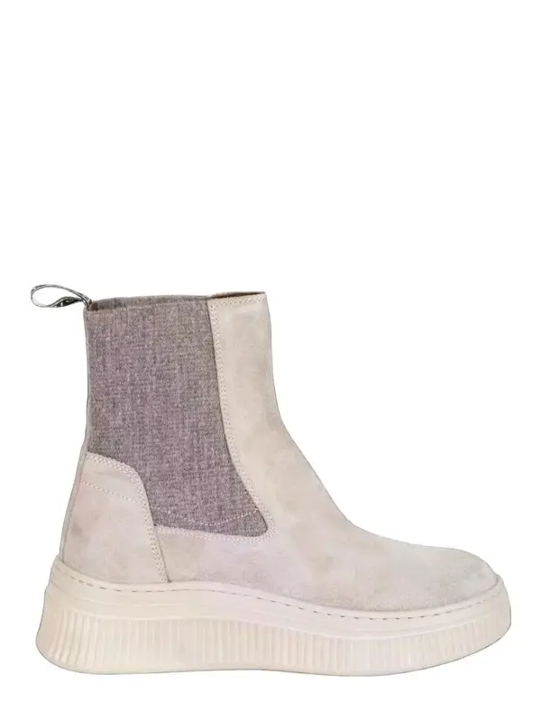 VOILE BLANCHE Flaurence Panelled Boots - Grey
