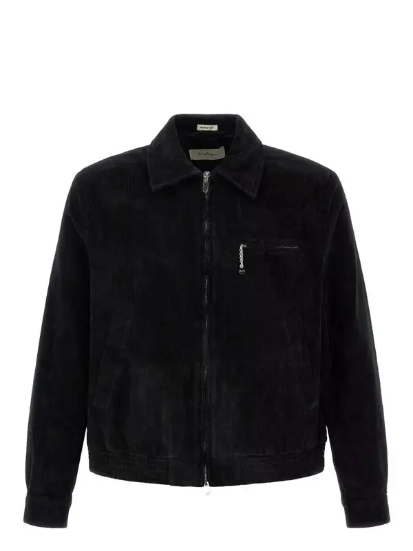 SECOND / LAYER Loco Dice Corduroy Jacket - Black