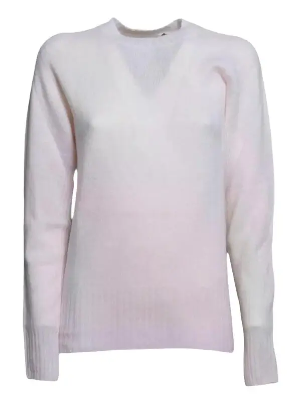 SOLOTRE Cut-out Detail Sweater - Pink