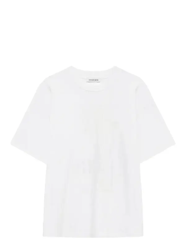 ANINE BING Cade T-shirt New Era Of Me - White