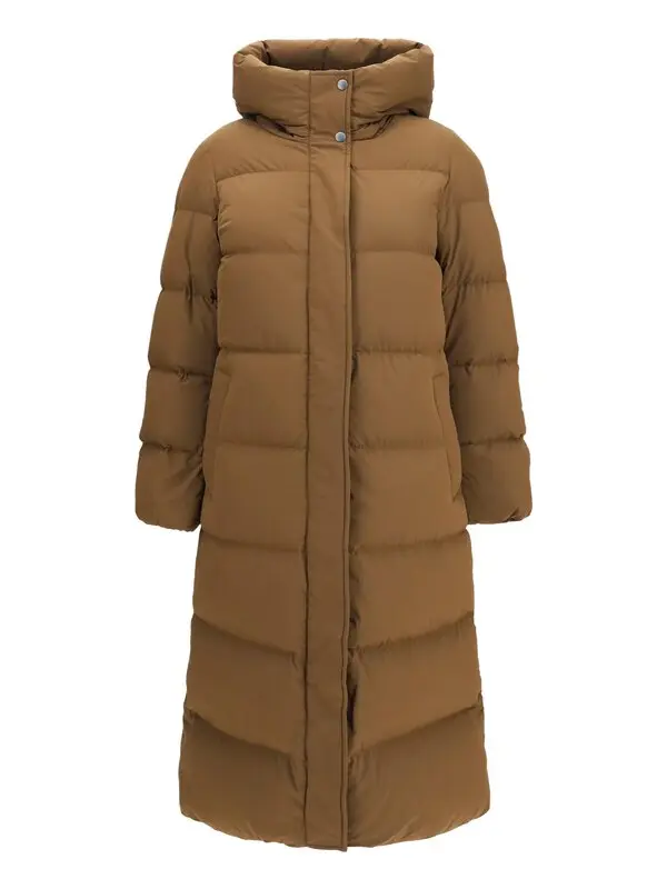 Woolrich Adison Quilted Att Stretch Nylon Puffer Jacket Feale - Brown