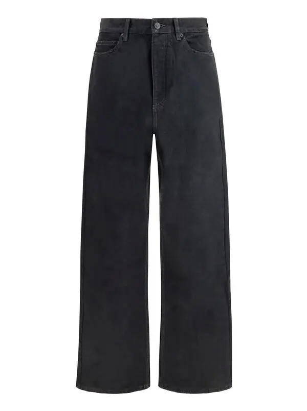 Balenciaga High-rise Straight-leg Jeans - Black