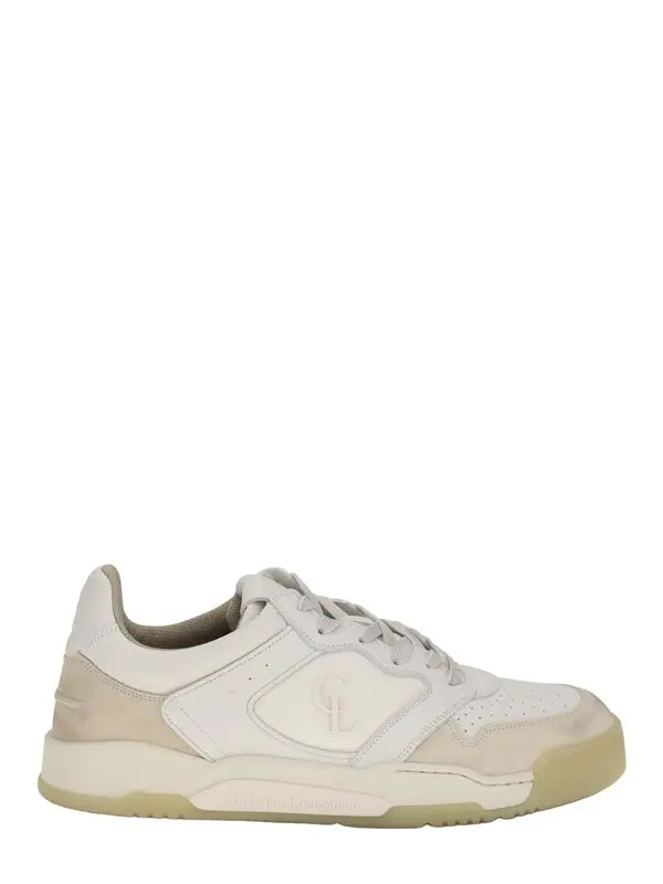 CHRISTIAN LOUBOUTIN Bsktball 1 Retro Sneakers - Cream