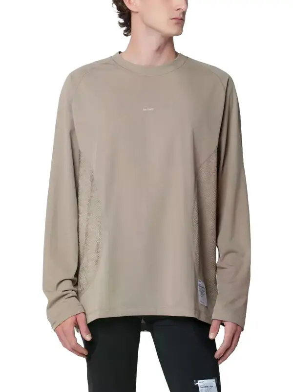 Satisfy Fuzzfleece™ Octa Long-sleeve T-shirt - Neutrals