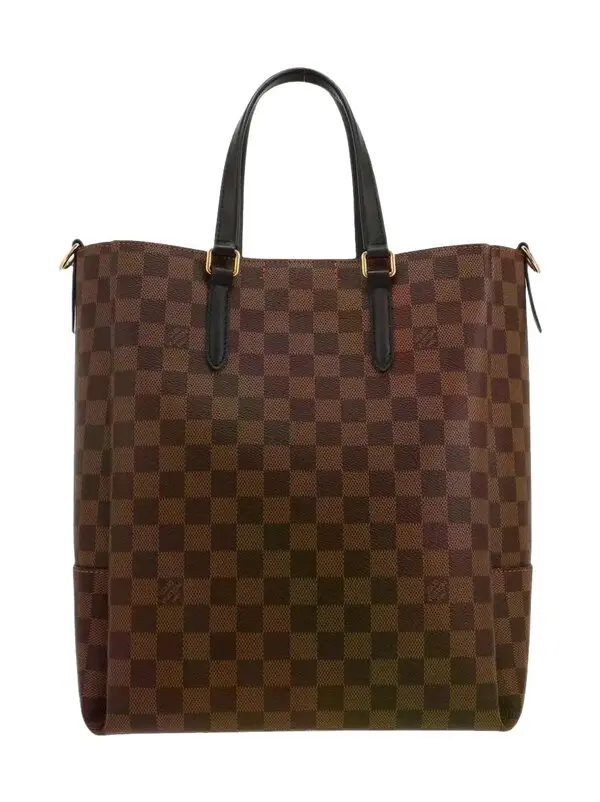 LOUIS VUITTON 2019 Belmont Damier Tote Bag - Brown