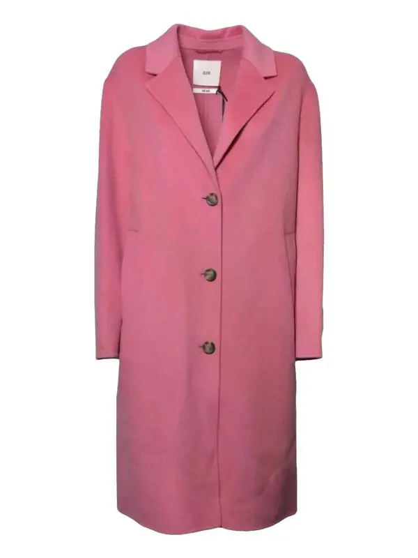 SOLOTRE Notched-lapel Single-breasted Coat - Pink