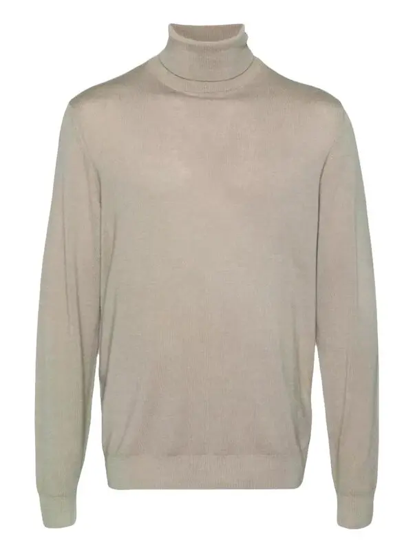 JACOB COHЁN High-neck Wool Sweater - Neutrals