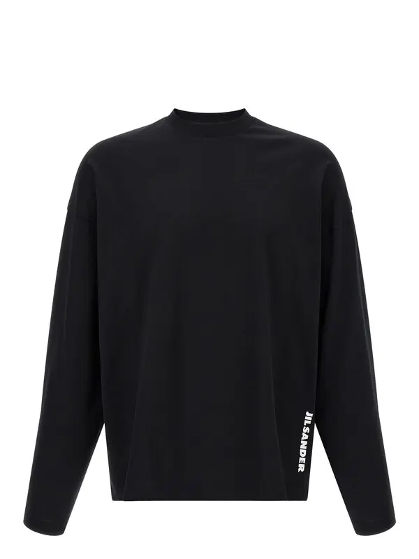 JIL SANDER Logo T-shirt - Black