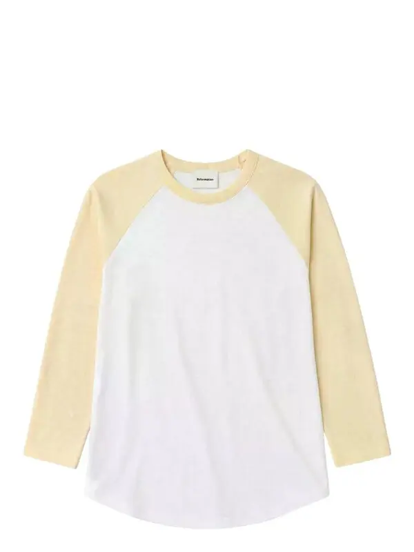 REFORMATION Noelle Raglan-sleeve T-shirt - White