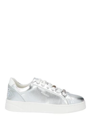 Pinko Sneakers Size Leather, Synthetic Material - Silver