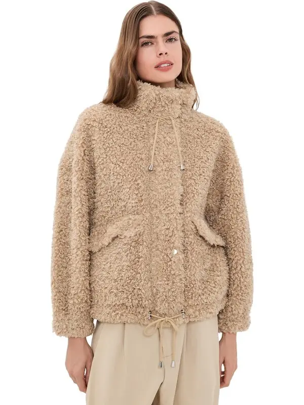 Ba&sh Sonjo Faux Fur Coat - Sable