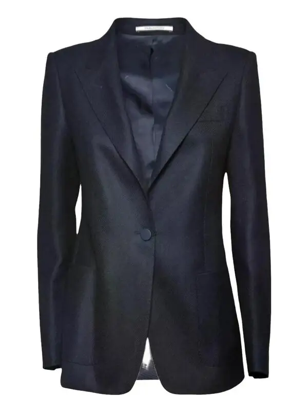 Tagliatore Parisian Peak-lapel Single-breasted Blazer - Blue