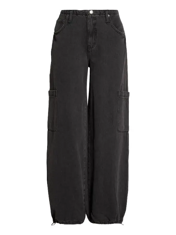DAZE Mirage Drawstring Hem Jeans - Eclipse