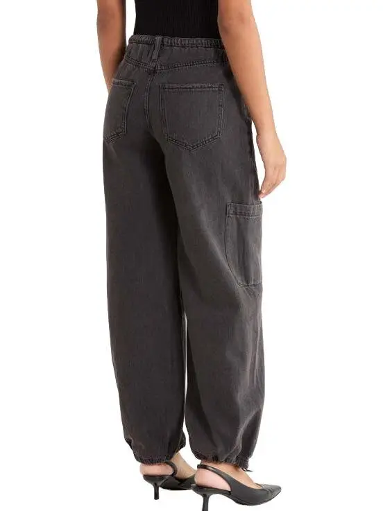 DAZE Mirage Drawstring Hem Jeans - Eclipse