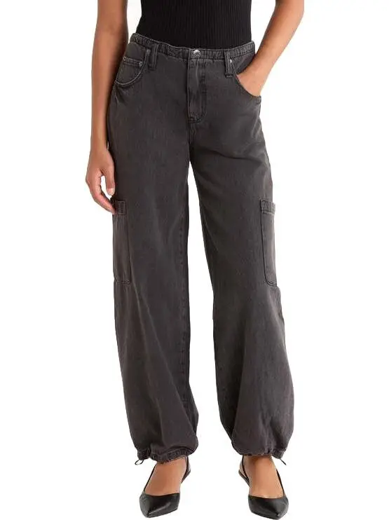DAZE Mirage Drawstring Hem Jeans - Eclipse